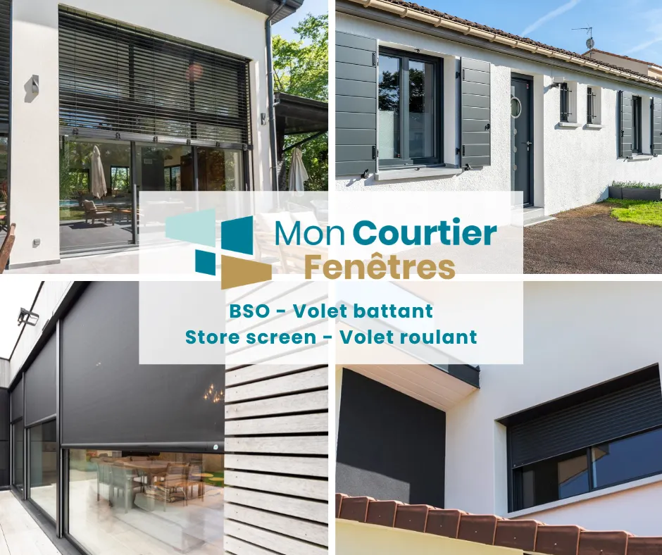 Brise soleil orientable Volet battant Store screen Volet roulant - MON ...