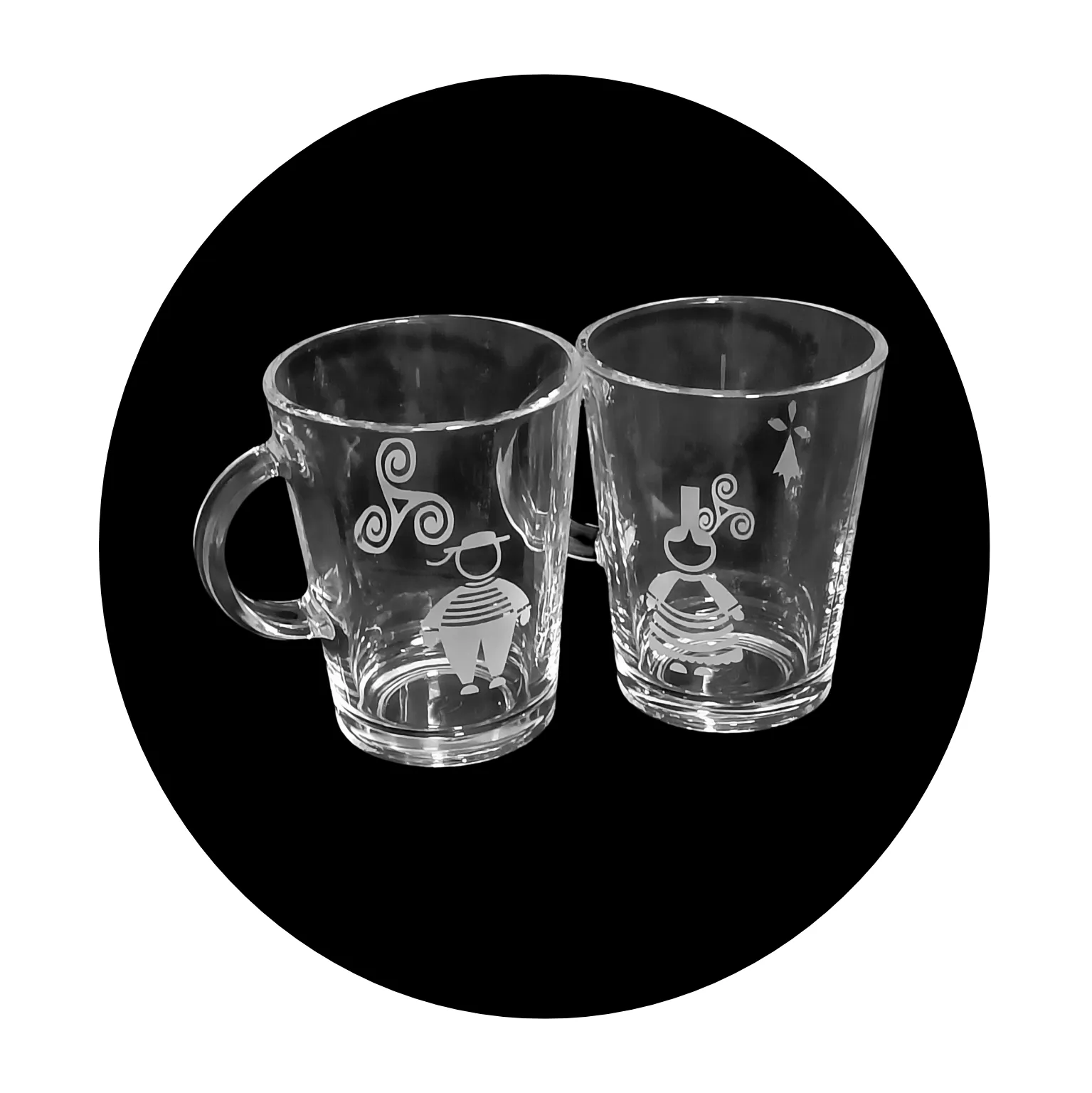 Tasse à café ou thé bretonne - ALGAN DE LUX (Saint-Brieuc)